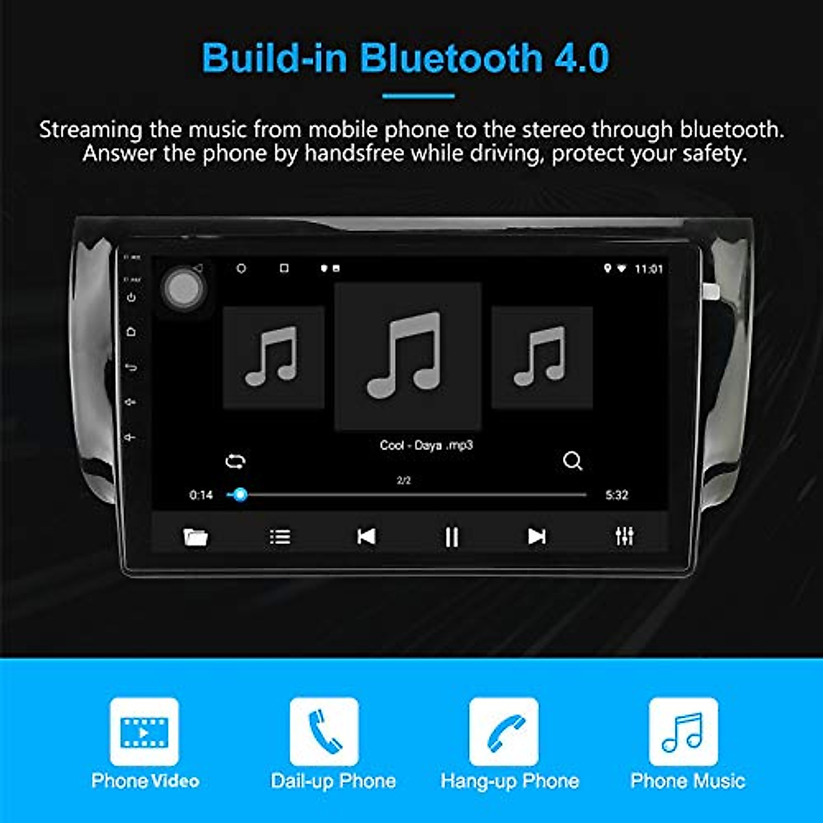 LEXXSON Android 8.1 Car Radio Stereo 10.1 inch Capacitive Touch Screen High Definition GPS Navigation Bluetooth USB Player 1G DDR3 + 16G NAND Memory Flash for Nissan Sentra 2013 2014 2015 2016 2017