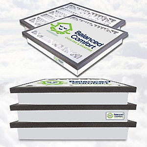Balanced Comfort 14x20x3 MERV 13; 3" Inch Pleated Air Filters; 6 Month Lifespan; Long Lasting; Title 24 Compliant