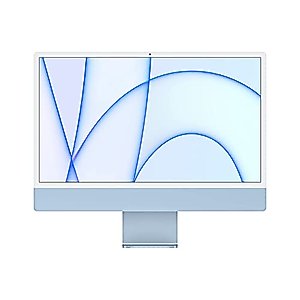 2021 Apple iMac (24-inch, Apple M1 chip with 8‑core CPU and 7‑core GPU, 8GB RAM, 256GB) - Blue (Renewed)macOS Sierra