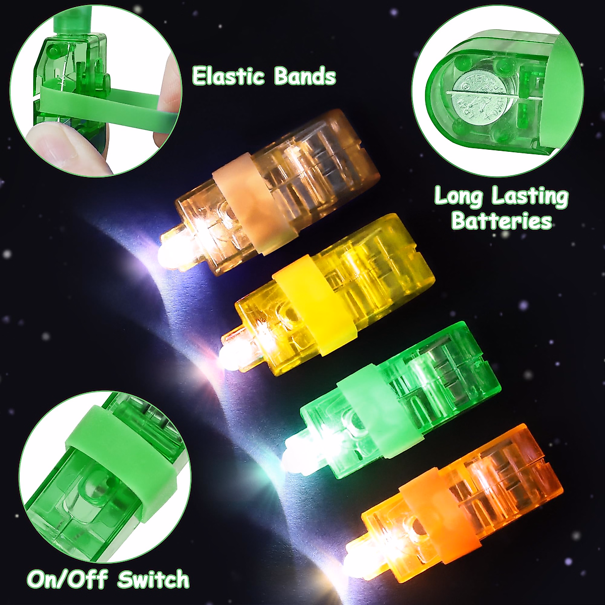 Fall Thanksgiving Party Favors, 24PCS LED Light Up Finger Lights-Turkey Pumpkin Pattern Glow in the Dark Toys Bulk for Boys Girls Harvest Class Exchange Gifts Reward Prizes Thanksgiving Party Supplies