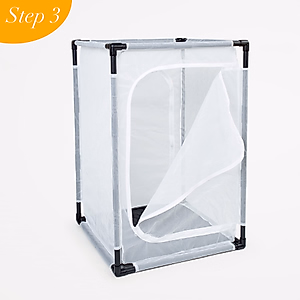 36" Large Monarch Butterfly Habitat Cage, Outdoor Insect Mesh Cage Terrarium 24" x 24" x 36"