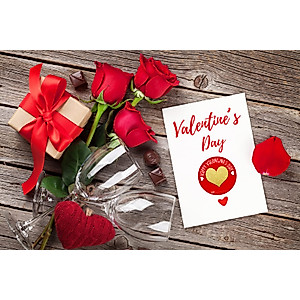 SICOHOME Happy Valentine's Day Stickers Label 36pcs 1.5" Valentine's Day Envelope Seals Labels Stickers Valentine's Day Gift Sticker Party Favor Stickers Envelope Seals Sticker Heart Stickers for Kids