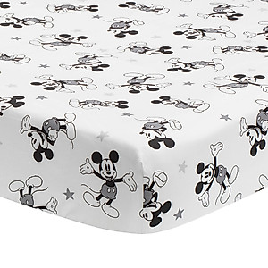 Lambs & Ivy Disney Baby Magical Mickey Mouse 3-Piece Crib Bedding Set - Gray