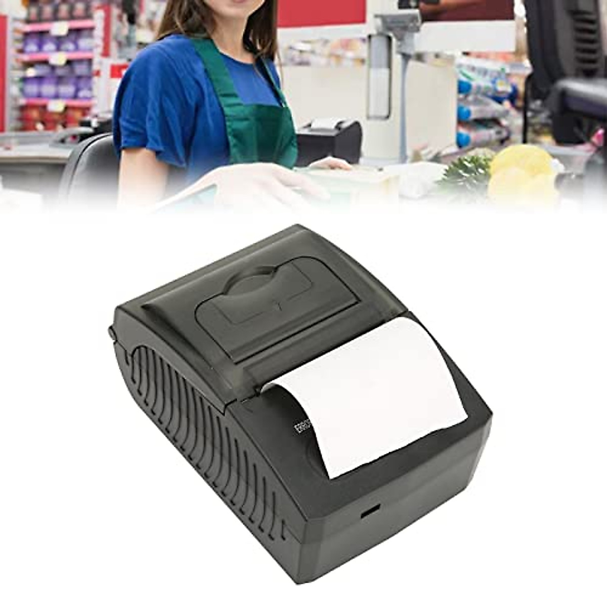 Thermal Printer, 58mm Small Paper Width and Convenient 100240V Thermal Receipt Printer for Restaurants (US Plug)