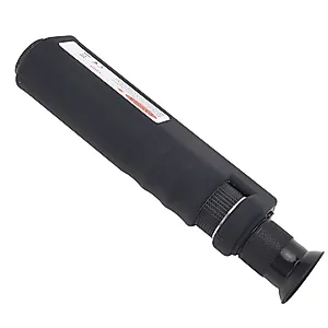 Fiber Optic Microscope Monocular Handheld Fiber Optic Inspection Microscope 400X Optical Communication Fiber Cable Inspection Microscope Magnifier Built-in Adapter Interface SC/LC/FC/ST