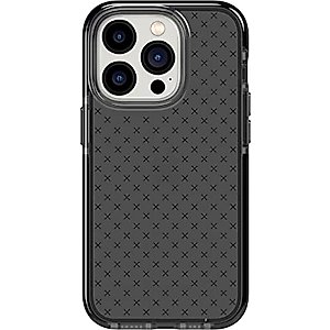 Tech21 iPhone 14 Pro Evo Check – Shock-Absorbing & Slim Protective Phone Case with 16ft FlexShock Multi-Drop Protection & Extra Buttons