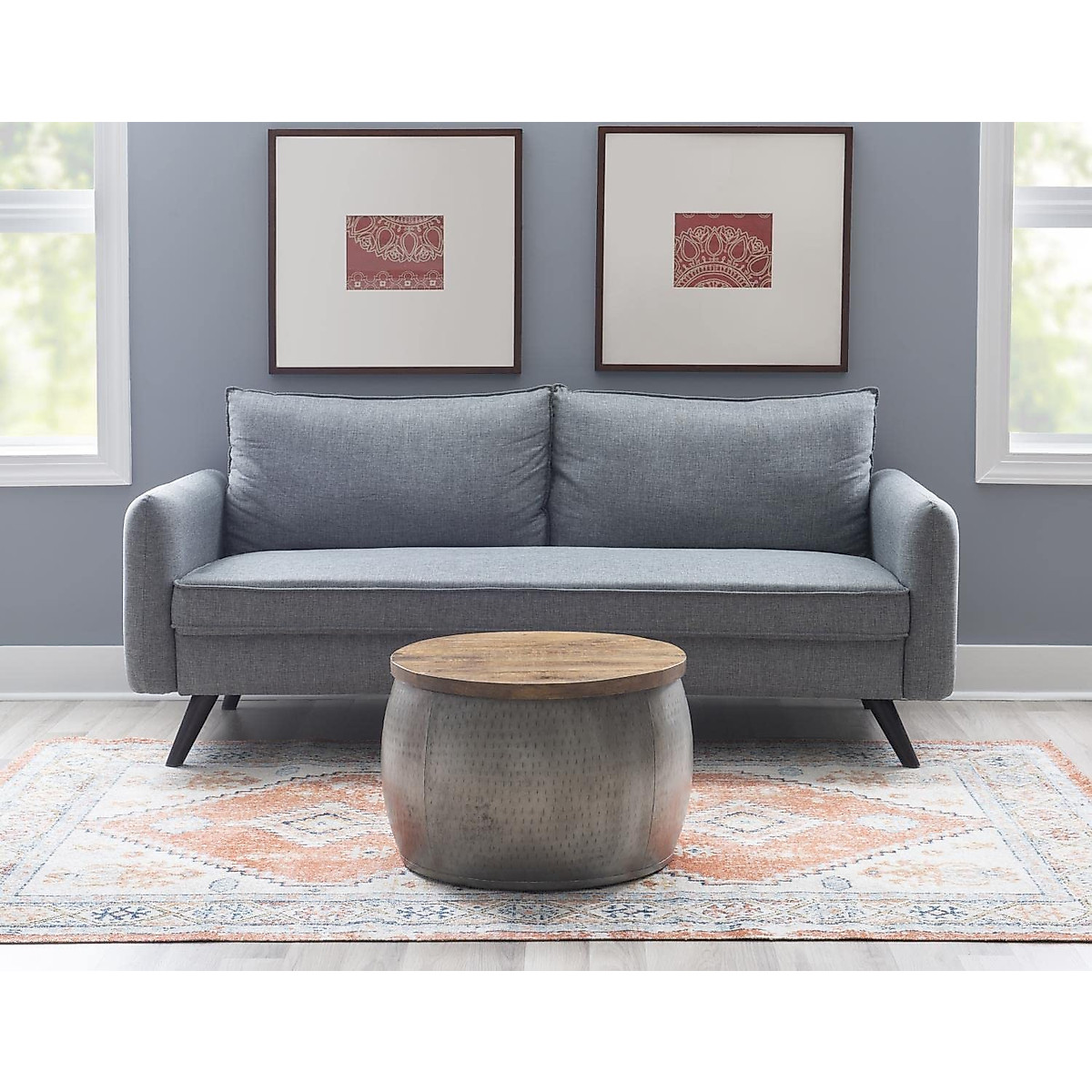 Powell Royce Small Pewter Drum With Storage D1241A19SS