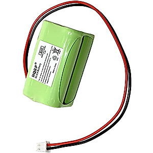 HQRP 5-Pack 4.8V Backup Battery Compatible with D-AA650BX4, E-XP2RBW, ANIC1117, D-AA500 BL93NC487 BL93NC484 BAA48R BL93NC487 BL93NC484 BAA48R Lithonia E-conolight Unitech Systems Replacement