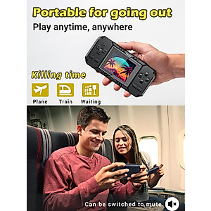 Fadist Handheld Game Console, Retro Mini Game Console with 520 Classic Games, 3.0 inch Screen, Rechargeable Battery, Portable Games Console, Support TV, Ideal Gift for Kids, Adult, Friend, Lover