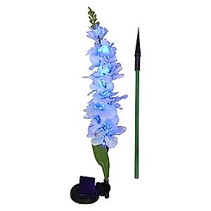 OSALADI Led Landscape Lights Solar Flower Light,LED Solar Powered Lawn Light Garden Stake Violet Landscape Lights for Garden Patio,Lawn Decoration(Blue) Led Spotlight