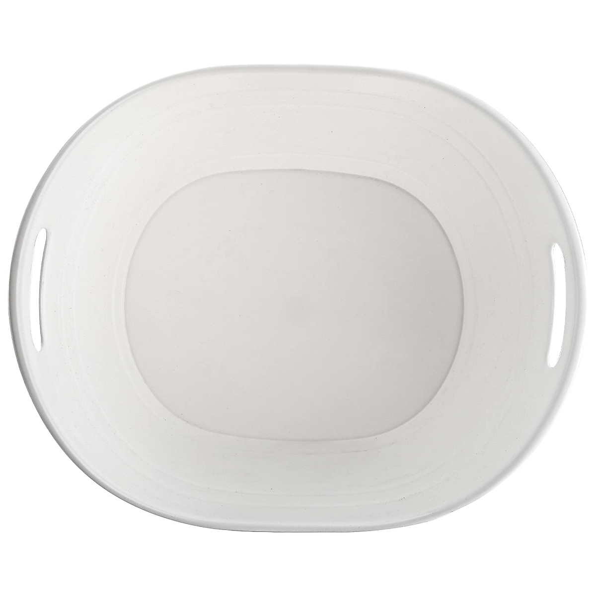 ZEAYEA 4 Pack Beverage Tub, 18L Plastic Beer Bottle Bucket with Handles, White Party Tub for Drinks, Plastic Ice Bucket for Wine Beer Bottle Cooler