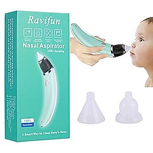 Baby Nasal Aspirator, Electric Snot Sucker Nose Mucus Cleaner for Newborns and Toddlers, Rechargeable Automatic Booger Sucker for Babies with 5 Levels Suction