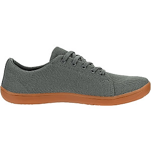 WHITIN Men's Fashion Barefoot Knit Minimalist Sneakers Wide Width fit Zero Drop Sole Size 10.5-11 Minimus Casual Outdoor Shoes Walking Grey Gum 44