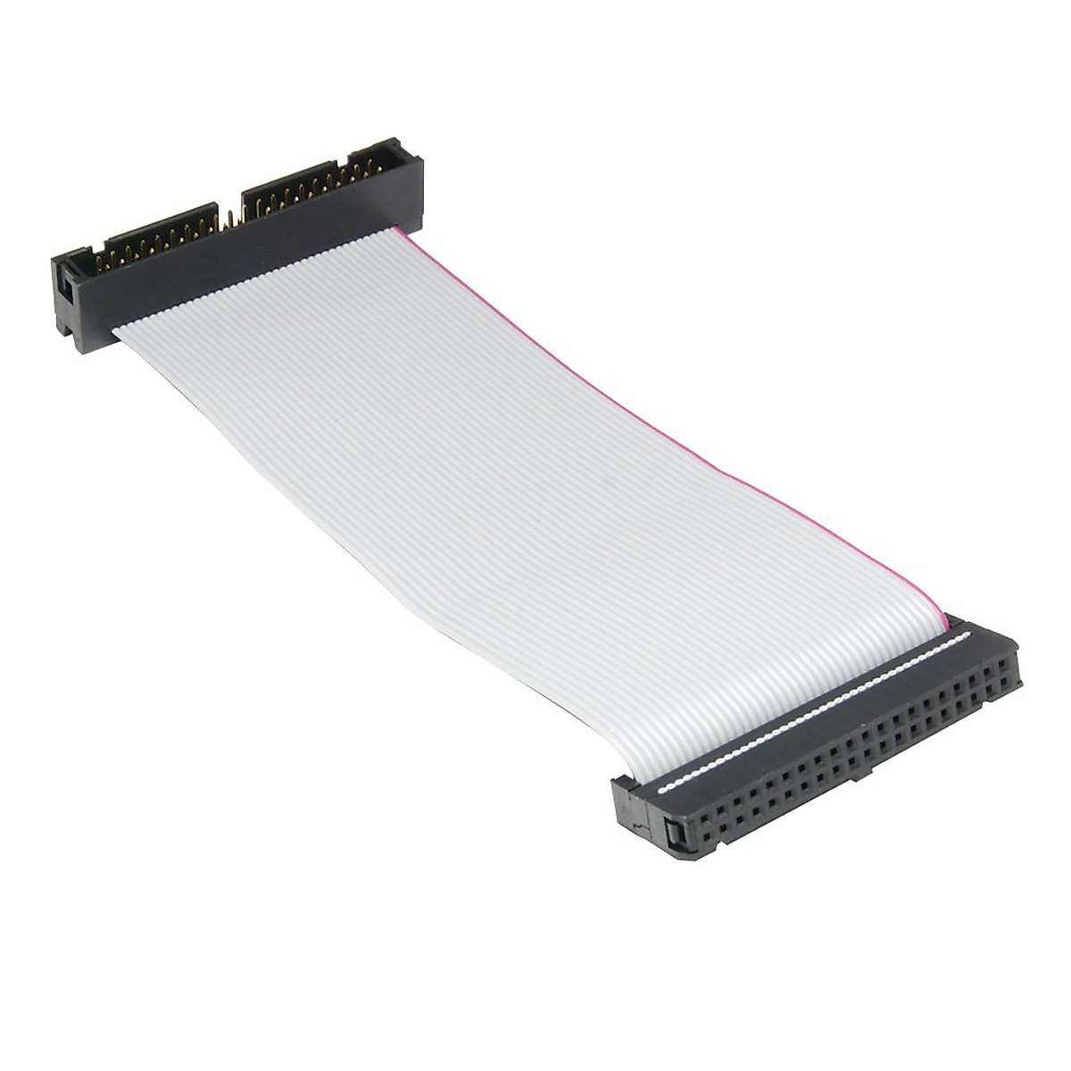 IDE 40-Pin Male to Female Hard Drive Extension Cable 6 inch Flat Ribbon Cord for 3.5" PATA HDD (39 Pin + 1x Empty)