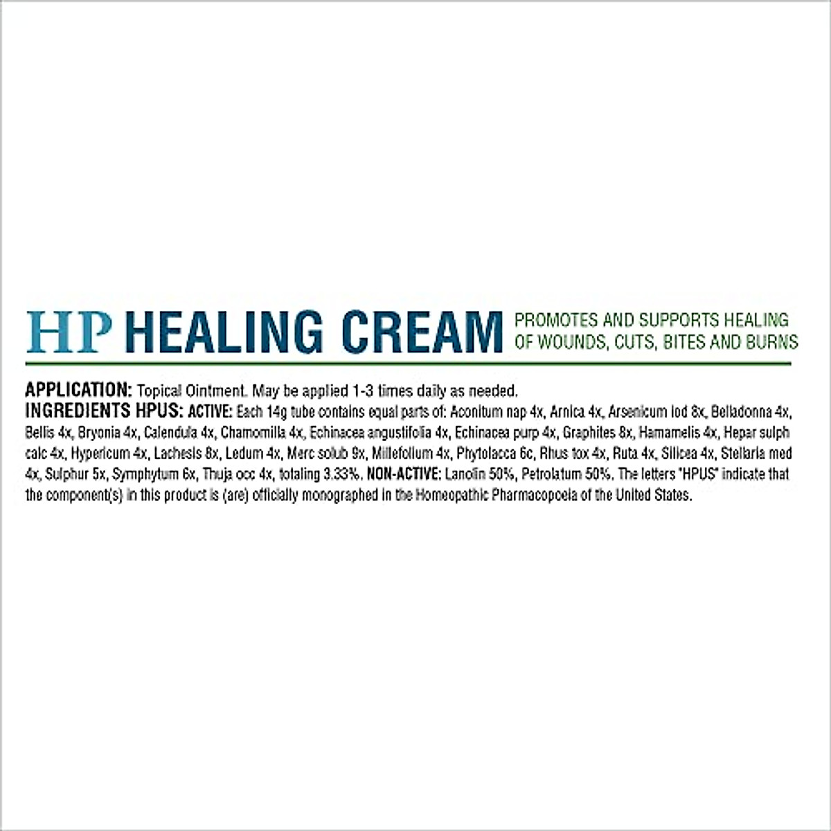 HomeoPet HP Healing Cream, Natural Support for Pet Wound Healing, 14 Grams