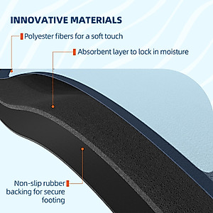 SmartWhale Electric Heated Bidet Toilet Seat Elongated with SmartWhale Bathroom Toilet Rug Mat