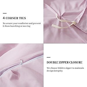 SunStyle Home Pinch Pleated Duvet Cover Turquoise 3 Pieces Duvet Covers King Size Soft Microfiber Luxury Duvet Cover with Zipper Closure & Corner Ties for All Season(1 Duvet Cover, 2 Pillow Shams)