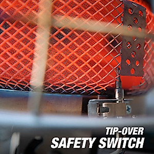 Mr. Heater Original 540-Degree 45,000 BTU Tank Top Radiant Propane Heater,chrome,Silver