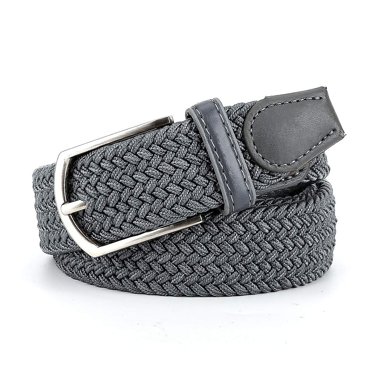 Braided Canvas Woven Elastic Stretch Belts for Men/Women/Junior with Multicolored