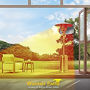 WARMER PATIO "THE WAVE" - Heat Reflector for Patio Heaters - The Market's First Commercial Quality, Directional Heat Reflector for Outdoor Patio Heaters