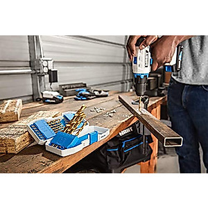 HART 10-Piece TITANIUM DRILL BIT SET for WOOD METAL PVC 135° Split Point Tip 1/16 5/64 3/32 7/641/8 5/32 3/16 1/4