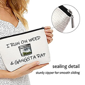 Blue Leaves Makeup Bag, Birthday Christmas Gifts for Women, Funny Makeup Bag Gift for WomenMakeup Clutch, Cosmetic Bag, Cosmetic Pouch, Travel Case