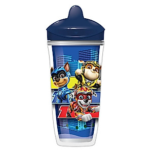 Playtex Baby Sipsters Stage 3 PAW Patrol Spout Cups, Spill-Proof, Leak-Proof, Break-Proof - Red & Blue, 9 Oz, 2 Count