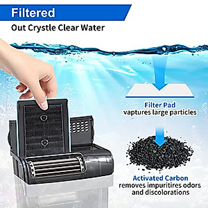 MyfatBOSS 20 Gallon Fish Tank, Aquarium Filter Cartridge Replacement, 10-20 Gallon Fish Tank Power Filter Cartridge Replacement for EZ-Change #2,8 Pack