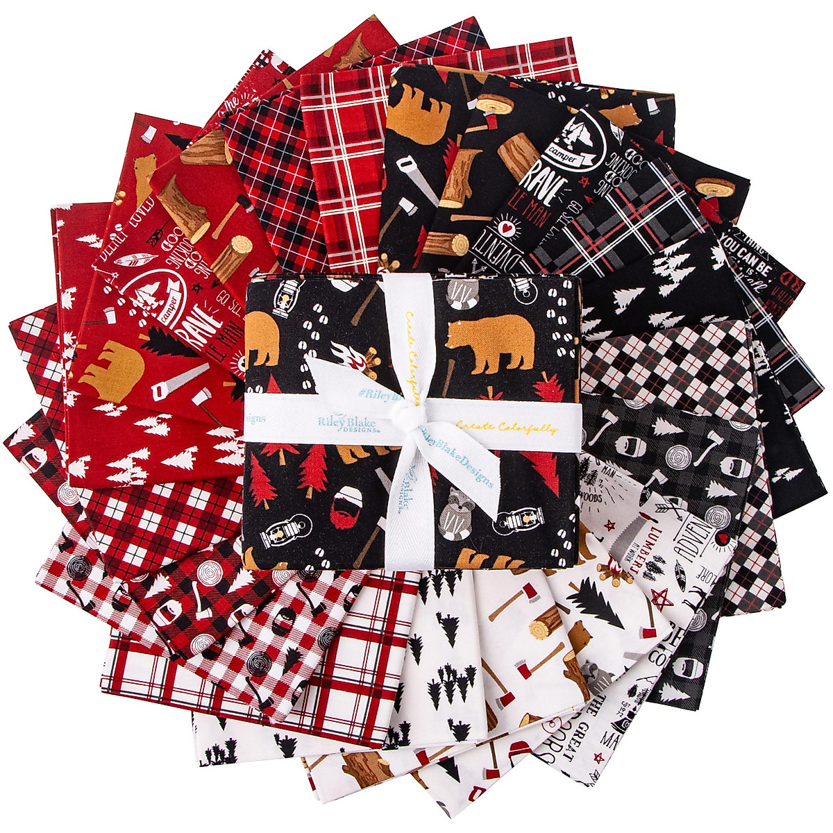 Lori Whitlock Woodsman 21 Fat Quarters Riley Blake Designs FQ-13760-21