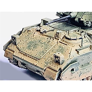 US M2A3 Bradley Fighting Vehicle Dusty Version 1/72 ABS Tank Pre-Built Model