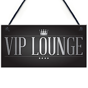 RED OCEAN VIP LOUNGE Vintage Man Cave Pub Home Bar Garden Hanging Sign Plaque BBQ Beer Party Dad Gift