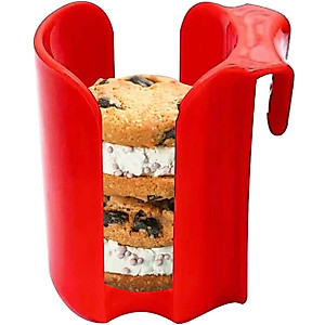 1 Pc Cookie Holder, Creative cookie Container Storage, reusable plaastic cup side Cookie organizer, easy to install 10 cookie rack, Creative Hung Container with Two Secure Side dishwashing for Candies