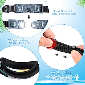 6 Pack Swim Goggles Anti Fog Swimming Glasses No Leaking Full Protection Pool Goggles for Adult Women Men Youth (Fresh Color)