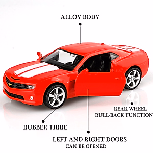 TOKAXI 1/36 Scale 2010 Chevy Camaro Diecast Car Models,Pull Back Vehicles Toy Cars,Cars Gifts for Boys Girls