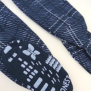 HonestBaby Non-Slip Footed Pajamas One-Piece Sleeper Jumpsuit Zip-Front PJs 100% Organic Cotton for Baby Boys, Blue Plaid, 12 Months