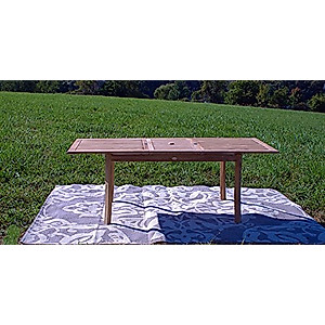 Pebble Lane Living 9 Piece Teak Patio Dining Set, 8 Grade A Teak Dining Chairs & 1 Extendable Dining Table