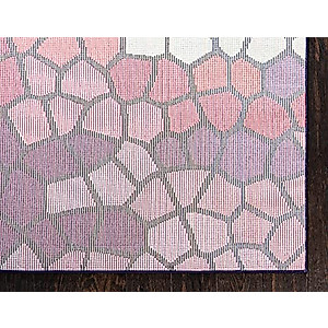 Unique Loom Estrella Collection Geometric, Abstract, Colorful, Modern, Mosaic Area Rug, 7 x 10 ft, Multi/Blue