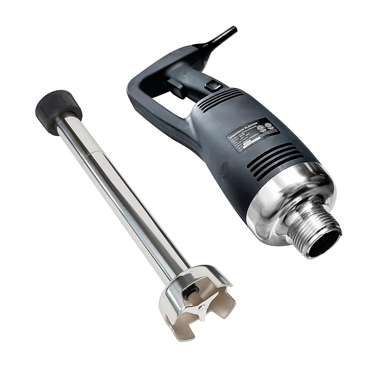 VONCI 750W Commercial Immersion Blender, Extra Heavy Duty Hand Blender with Variable Speed 8000-19000RPM, Handheld Stick Mixer with 20" SUS 304 Shaft, Commercial Emulsifier for Restaurant Kitchen.