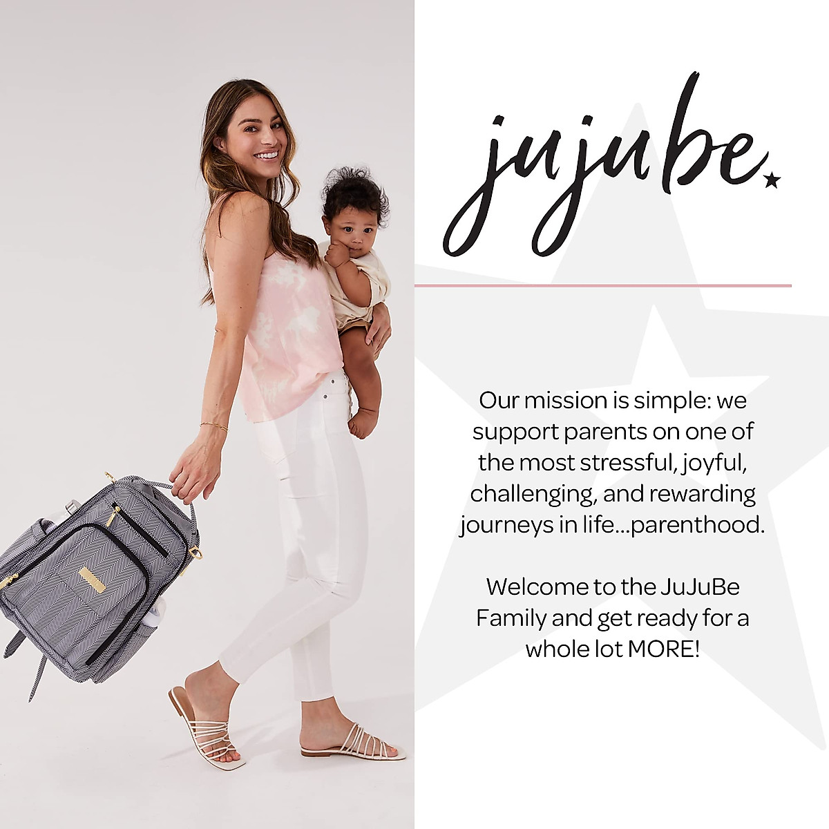 JuJuBe | Be Right Back Baby Diaper Bag Backpack - Travel Backpack for Women - Machine Washable | The Queen of The Nile