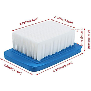 Drblawi Compatible with 2-pack PB-580HA226000031 Air Filter for ECHO Leaf Blower PB755ST PB500T PB580H PB403 PB403H PB403T PB413H PB413T PB500H PB603 PB611 PB620 PB620ST PB650 PB650H PB650T