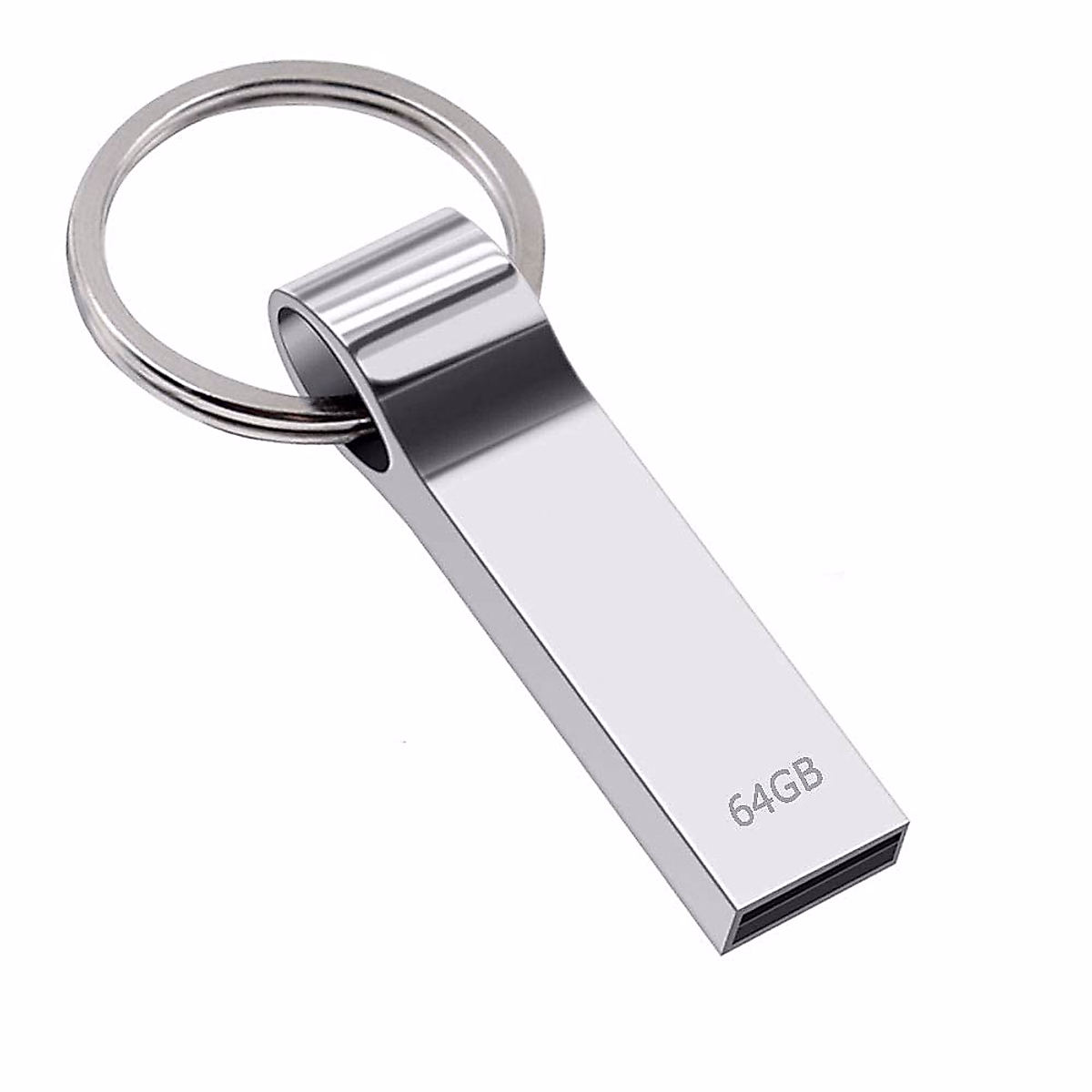 USB Flash Drive 64GB USB 2.0 Flash Drive High Speed Thumb Drive Waterproof Memory Stick 64GB for Data Storage Transfer and Backup with Keychain Design