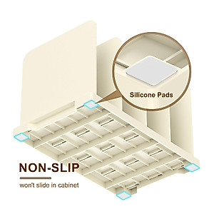 SHILFID Reusable Shopping Bag Organizer, Adjustable Extra Tall Shelf Dividers for 40+Tote, Cloth,Gift,Grocery,Handbag and Purse,Paper Bag Holder and Lunch Bags in Pantries, Cabinets or Closets