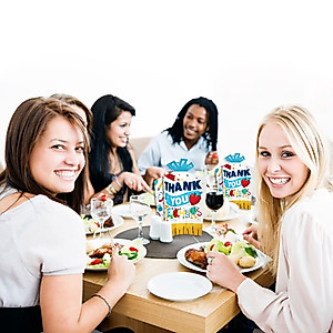 Big Dot of Happiness Thank You Teachers - Table Decorations - Teacher Appreciation Fold and Flare Centerpieces - 10 Count