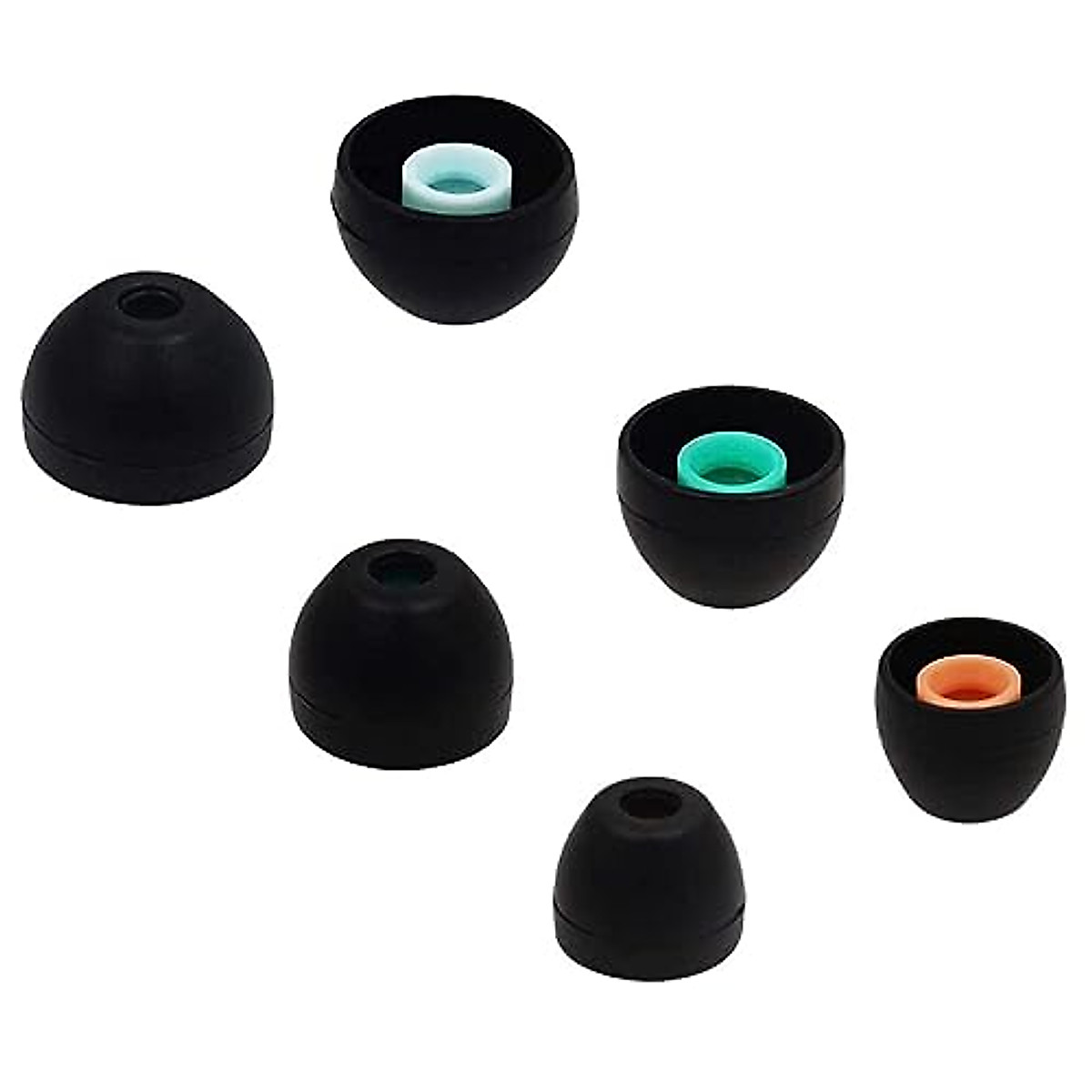 ALXCD Eartips Compatible with Sony WF-1000XM5 Earbuds, S/M/L 3 Sizes 6 Pairs Soft Silicone Ear Tips Earbuds Tips, Compatible with Sony WF-1000XM5 Silicon Earips XM5 6 Pairs Black sml