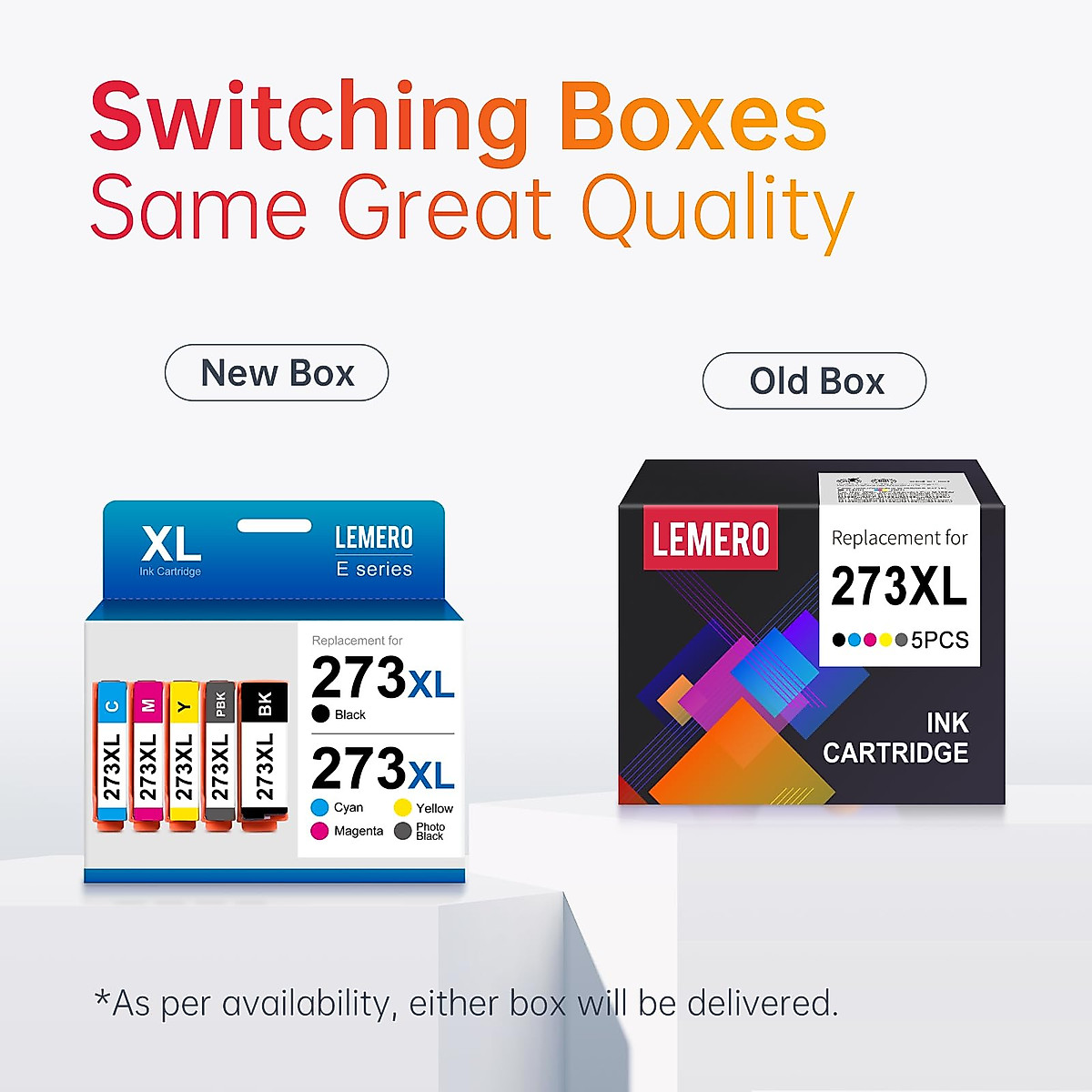 LEMERO Remanufactured Ink Cartridges Replacement for Epson 273XL 273 XL for Expression Premium XP-820 XP-610 XP-810 XP-620 XP-520 Printer (1 Black, 1 Photo Black, 1 Cyan, 1 Magenta, 1 Yellow, 5 Pack)