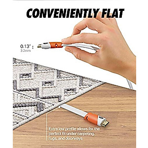 Flat HDMI Cable 20 ft - High Speed HDMI Cord - Supports, 4K Video at 60 Hz, 3D, 2160p - HDMI Latest Standard - CL3 Rated - 20 Feet