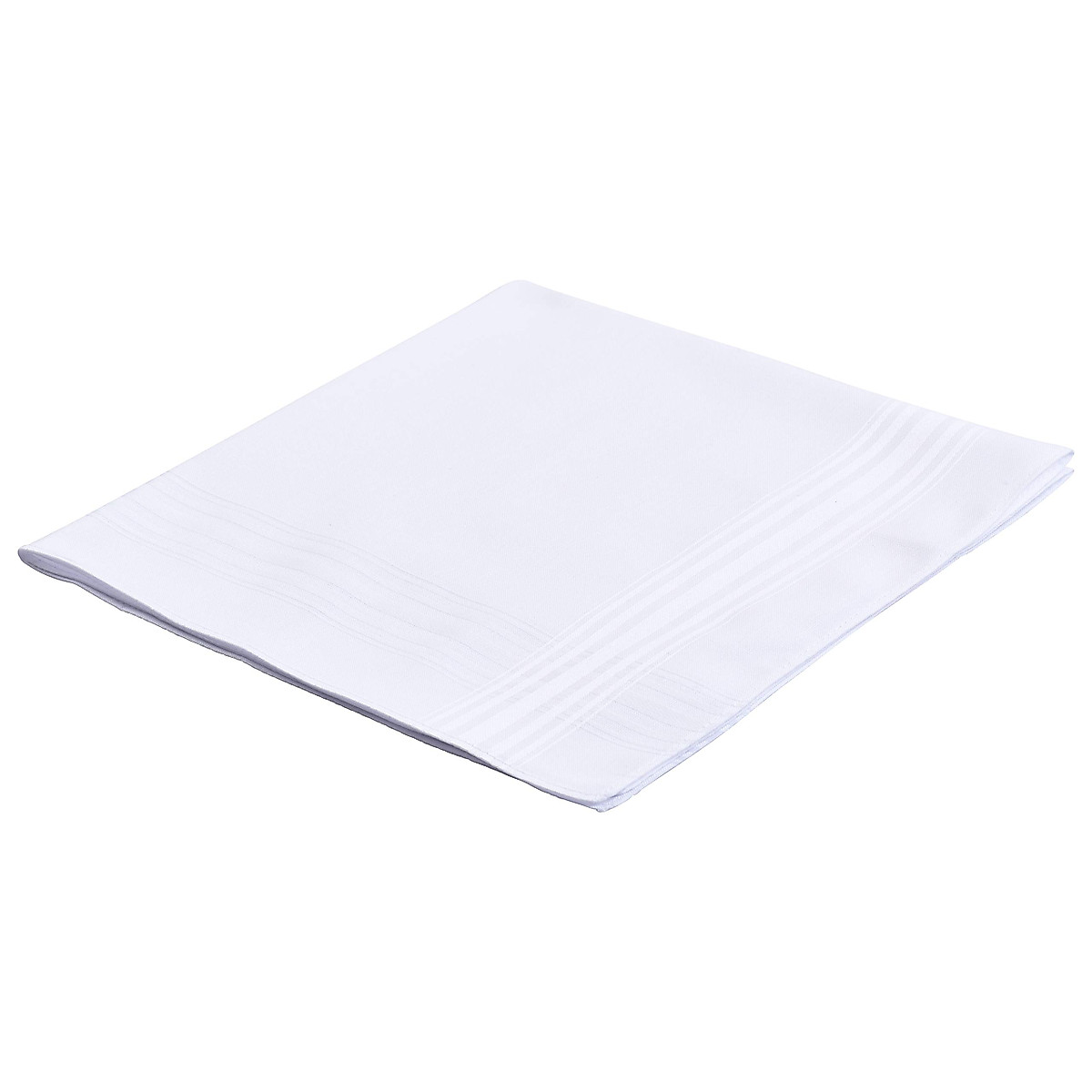 Van Heusen 6 Pack Cotton Handkerchiefs Solid White