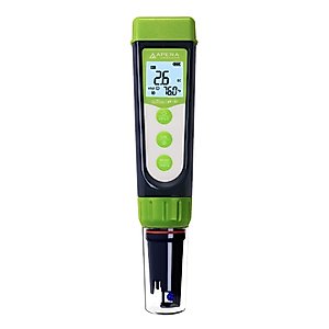 Apera Instruments AI104G GroStar Series GS4 pH/EC/500ppm/700ppm Combo 5-in-1 Pen Tester Kit with Replaceable Double-Junction pH/EC Probe for Hydroponics Water Quality Testing, Gen II