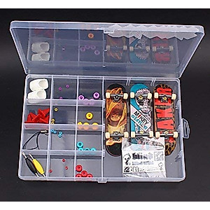 Nuoyi DIY Fingerboard Toy with Nuts Trucks Tool Kit Basic Bearing Wheels Obstacles All Packaged in Plastic Box