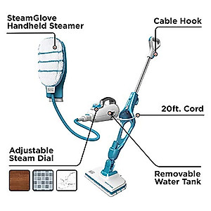 BLACK+DECKER HSMC1361SGP 7-in-1 STEAM MOP with SteamGlove Handheld Steamer